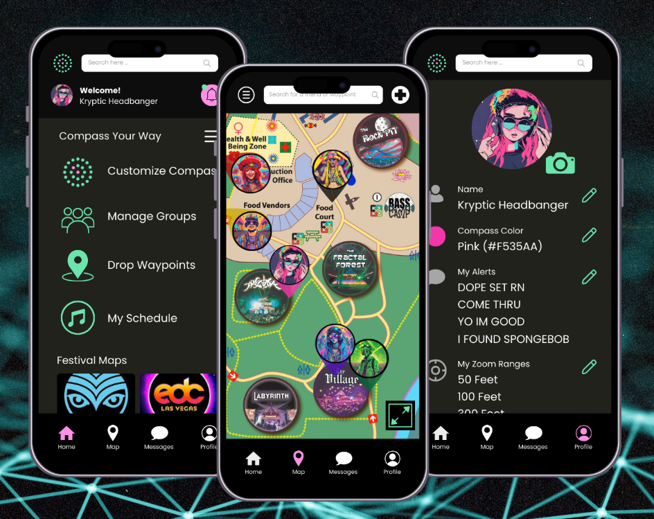 Crowd Compass: Find your friends at music festivals without your phone